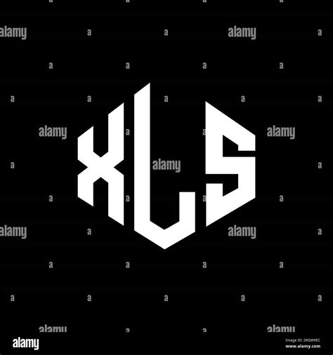 Logo De Lettre Xls Avec Forme De Polygone Logo En Forme De Polygone Et