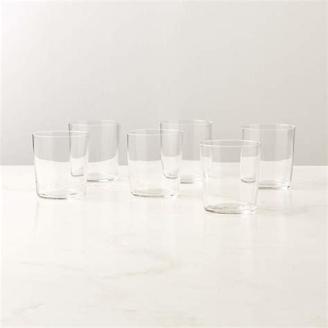 Marta Ombre Amber Double Old Fashioned Glasses Set Of 6 By Azeeza