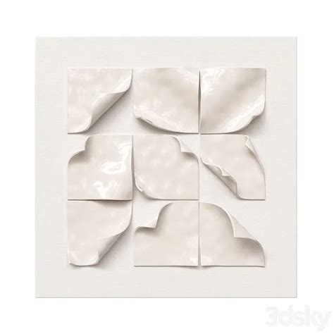 Ceramic Panel 3d Model 3dsky Decor Helper