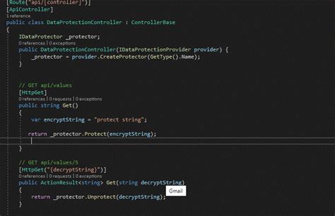 asp core api data protection data security is important part which
