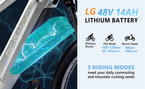 Pexmor Electric Bike For Adults 750w Bafang Motor Ebike 32mph Adult