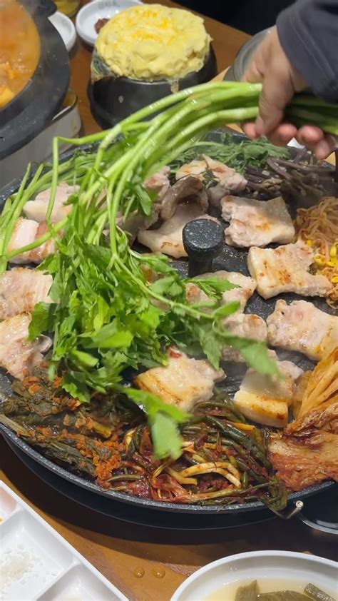 여수먹깨비 L 여수맛집 순천맛집 전국 여행 숙소 드론촬영 이민서 부삼 솥뚜껑 미나리 삼겹살 맛집 김치옥 비주얼 죠아서 인기