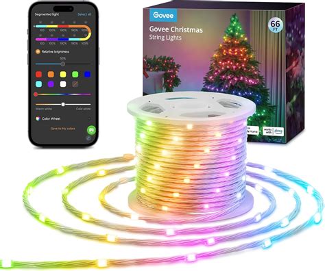 Govee Smart Rgbic Christmas String Lights For Summer Holiday Party Decor