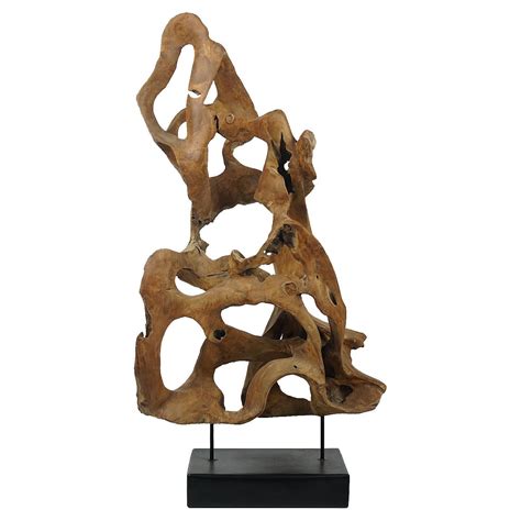 Old Eroded Wood Sculpture On An Iron Stand For Sale At 1stdibs