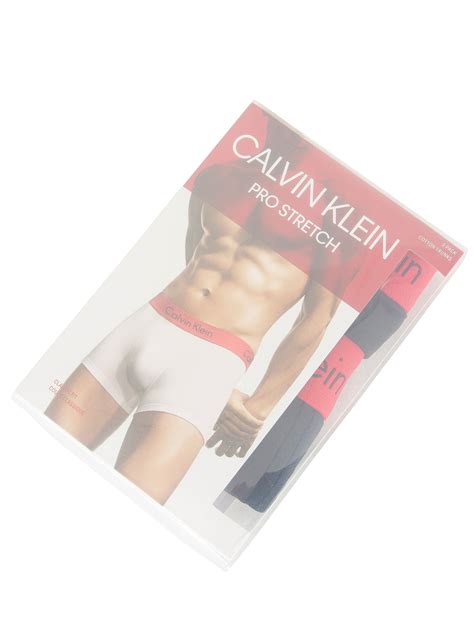 Calvin Klein 2 Pack Pro Stretch Trunks Black Impact Standout