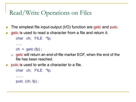 file handling in c ppt