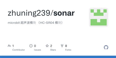 GitHub zhuning sonar microbit 超声波模块 HC SR 模块