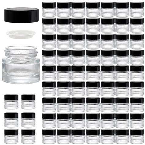 Coloch 70 Pack 10ml Thick Glass Jars With Airtight Lid Desertcart India