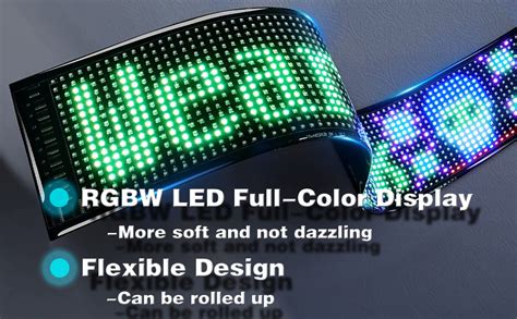 Amazon SAOJAY LED Car Sign 15 X4 LED Sign For Car Flexible