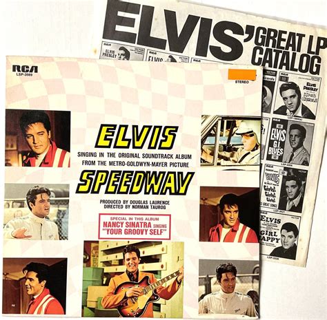 【目立った傷や汚れなし】激レア 1968 オリジナル エルビスプレスリー レコード Lp Elvis Presley Speedway Rca