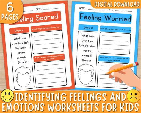 Identifying Feelings And Emotions Social Skills Worksheets Identify