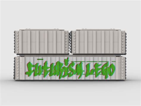 Lego Moc Long Futuristic Shipping Container By Futurismlego