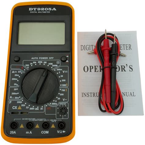 Digital Multimeter With Large Display Silicone Soft Cover And Built In