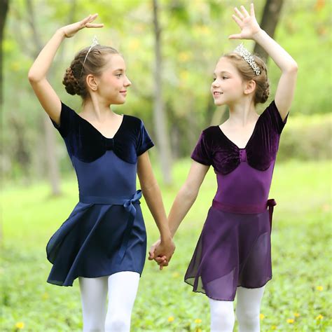 舞蹈服儿童女童练功服夏短袖分体芭蕾舞裙中国舞幼儿丝绒考级服装 虎窝淘