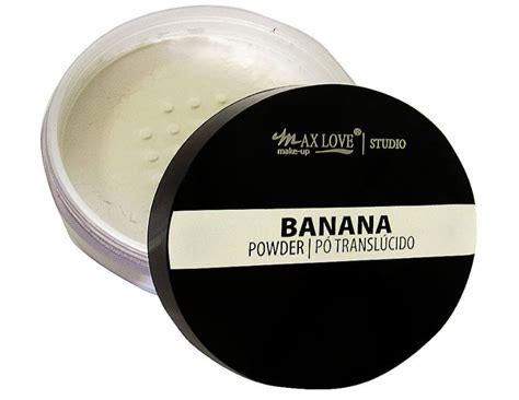 Pó Facial Translúcido Banana Powder Max Love IDM Distribuições Maquiagens cosméticos em