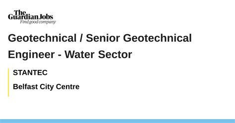 Geotechnical Senior Geotechnical Engineer Water Sector Job With Stantec 9695038 Geotechnical Senior Geotechnical Engineer Water Sector Job With Stantec 9695038