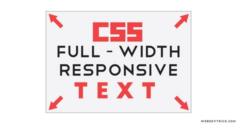 Responsive Full Width Text With Css And Javascript Flexible Text Block