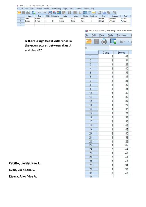 Spss Statistics And Probability Is There A Significant Difference