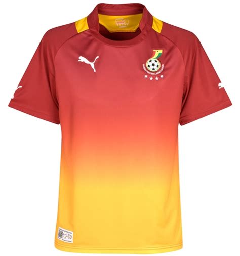 New Ghana Away Kit 12 13 Puma Black Stars 2012 Afcon Shirt Football