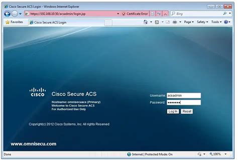 How To Connect Manage And Configure Cisco ACS Using Web Browser