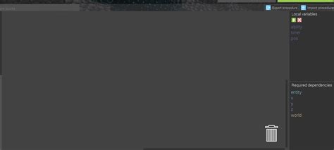 Grayed Out Procedure Mcreator