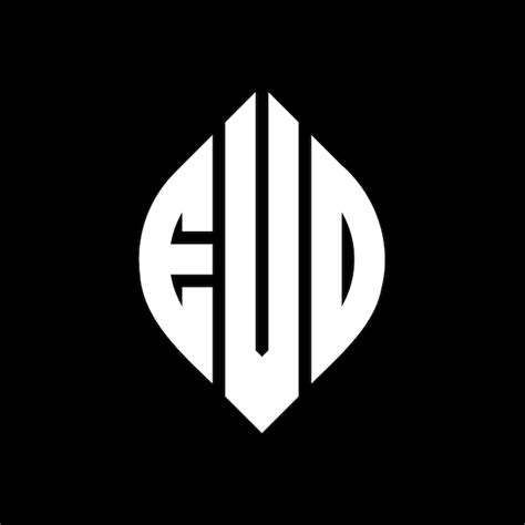 Premium Vector Evd Circle Letter Logo Design With Circle And Ellipse Shape Evd Ellipse Letters