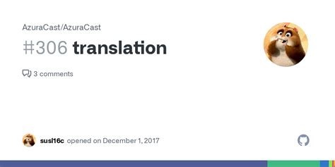 Translation · Issue 306 · Azuracastazuracast · Github