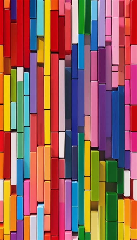Vibrant Colorful Grid Pattern For Creative Background Mobile Wallpaper