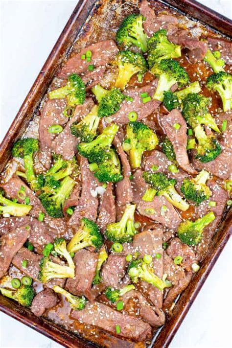 Sheet Pan Beef And Broccoli Far From Normal