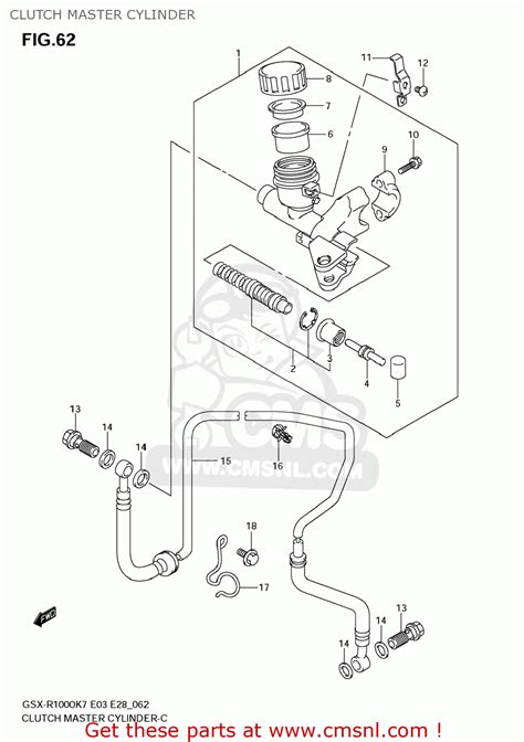 Suzuki Gsxr1000 2008 K8 Usa E03 Clutch Master Cylinder Buy