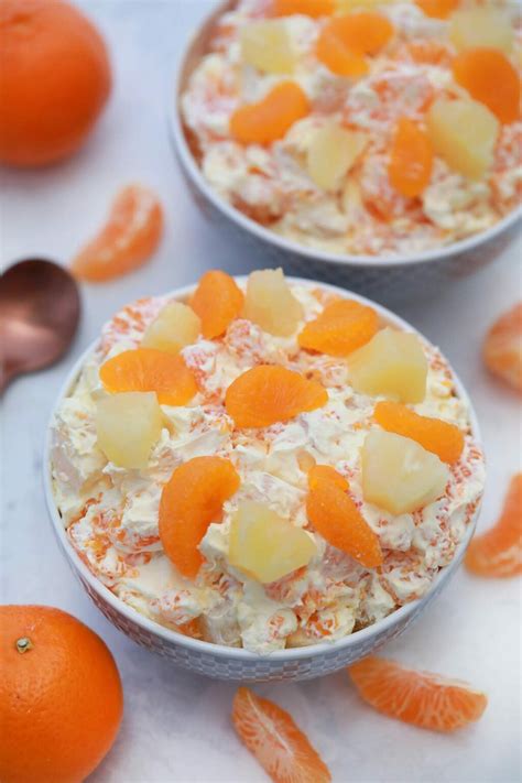 Creamsicle Mandarin Orange Salad With Vanilla Pudding