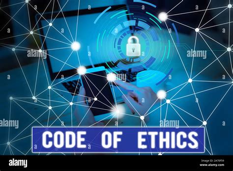 Conceptual Hand Writing Showing Code Of Ethics Concept Meaning Basic