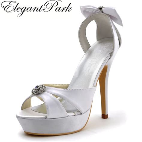 Women Sandals Ep2116 Pf White Peep Toe Superhigh Heel Platform Pumps