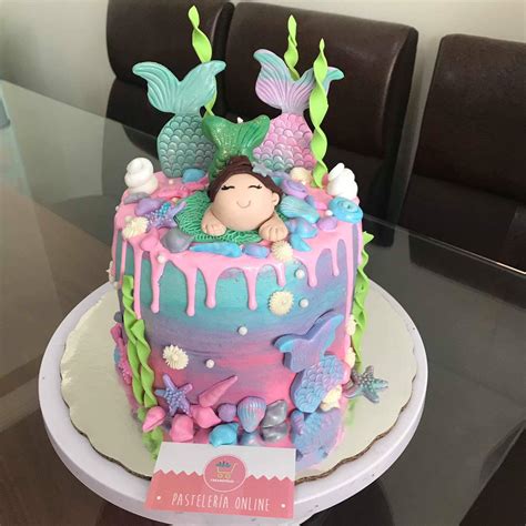 Arriba Imagen Pastel De La Sirenita En Fondant Abzlocal Mx