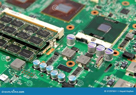 Electronic Circuit Motherboard Microprocessor Stock Image Image Of Business Connecting
