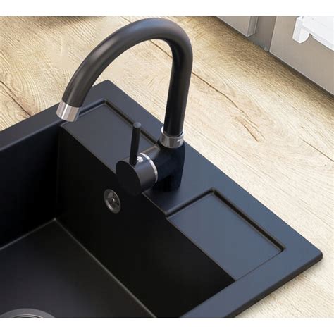 Кухненска мивка и спрей Granitan Гранит Черен Emag Bg