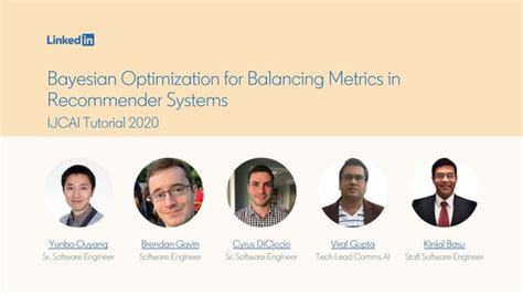 bayesian optimization for balancing metrics in recommender systems ppt
