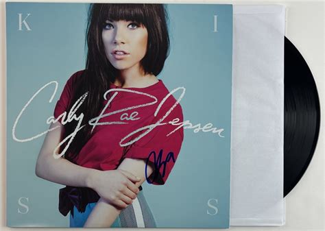 Lot Detail Carly Rae Jepsen Signed Kiss Album Cover Beckettbas
