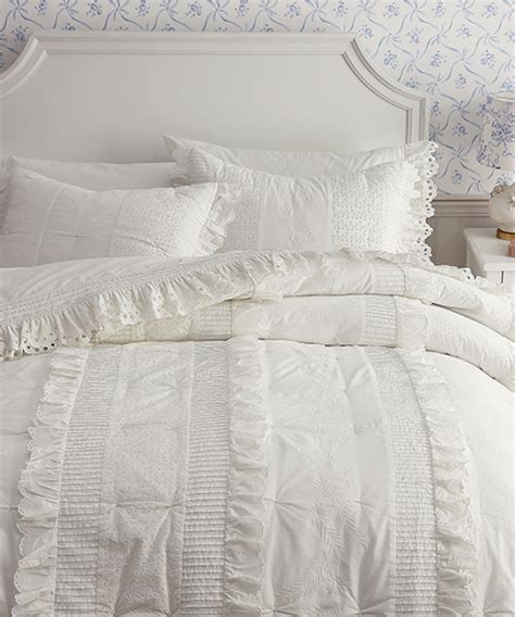 Girls Eyelet Bedding Girls Country And Farmhouse Bedding