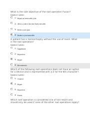Test Docx What Is The Sole Objective Of The Root Operation Fusion Question Options