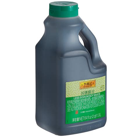 Lee Kum Kee Less Sodium Soy Sauce 64oz 19l