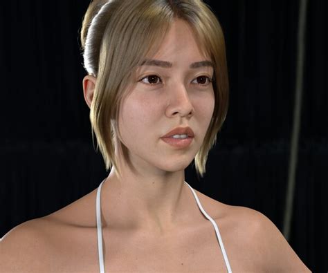 Artstation Full Body Asian Girl 3d Model Resources