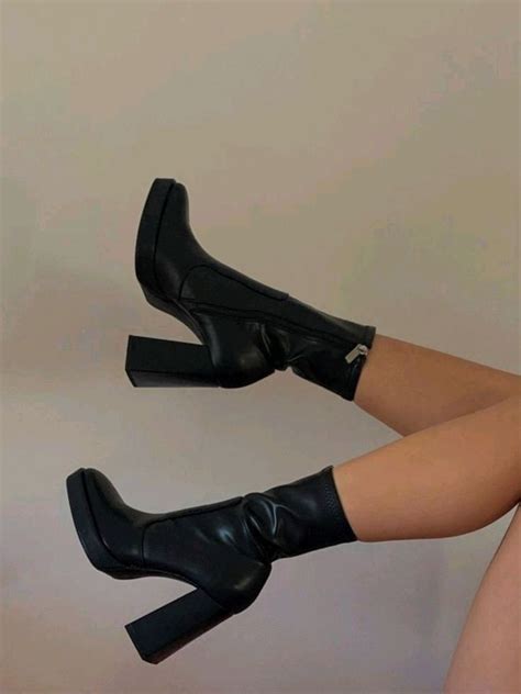 Pin By Isgvk On Accessories Heels High Heel Boots Ankle Black Boots