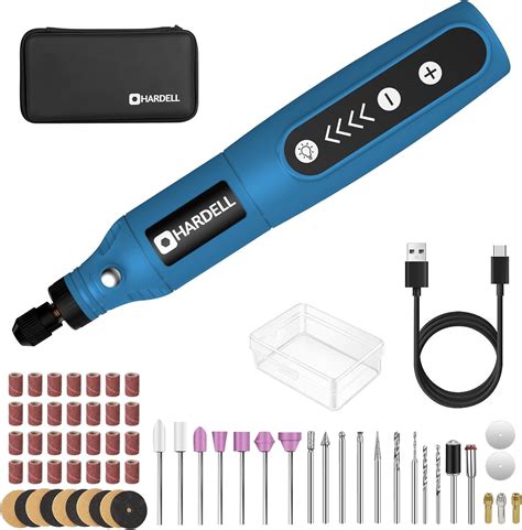 HARDELL Herramienta giratoria inalámbrica kit de mini herramientas