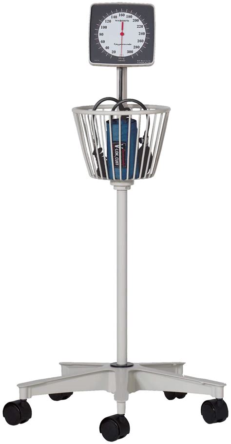 Aneroid Sphygmomanometer Baumanometer Roll By Pole Mounted 2 Tube Adult Arm