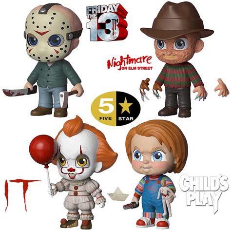 Bonecos 5 Star Horror Com Pennywise Chucky Freddy E Jason « Blog De