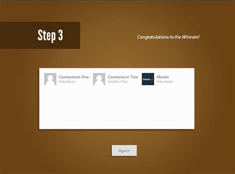 Making A Giveaway Randomizer App W Jquery Tutorialzine