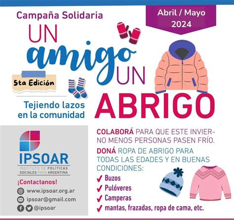 Campaña Solidaria Un Amigo Un Abrigo Comunidad Profesional
