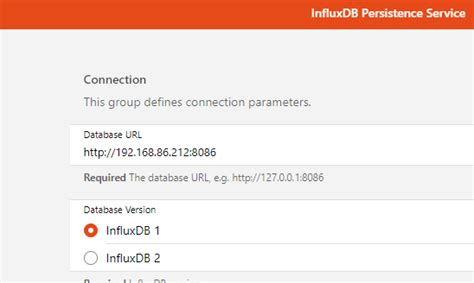 influxdb persistence error when editing persistence services openhab community