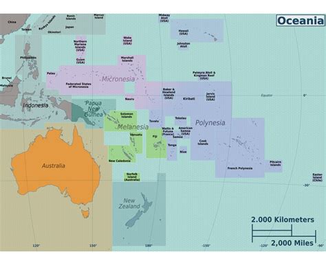 Карты Океании и стран Океании Коллекция карт Океании Maps Of The
